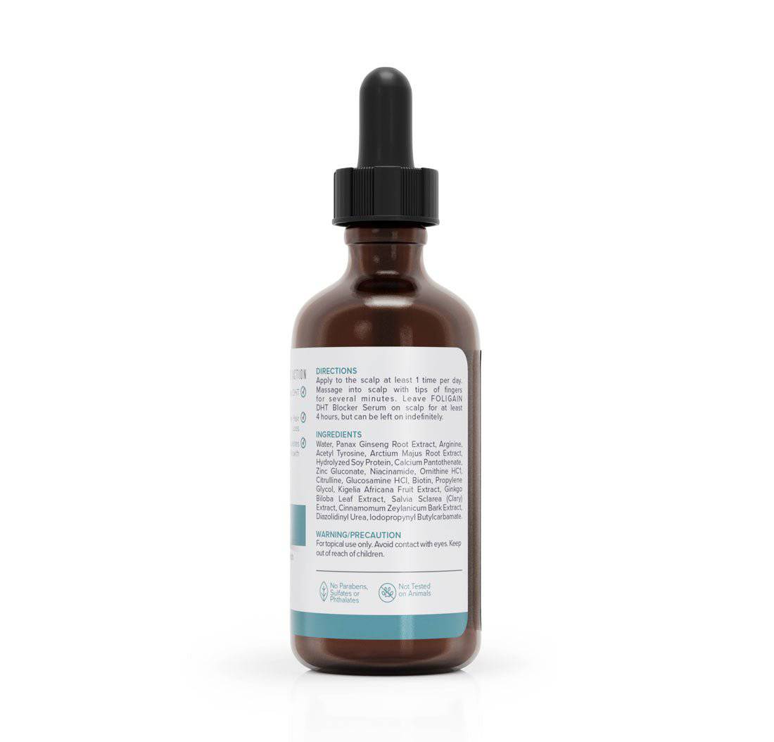 FOLIGAIN Sérum Bloqueur de DHT pour la Repousse des Cheveux avec 12% de ...