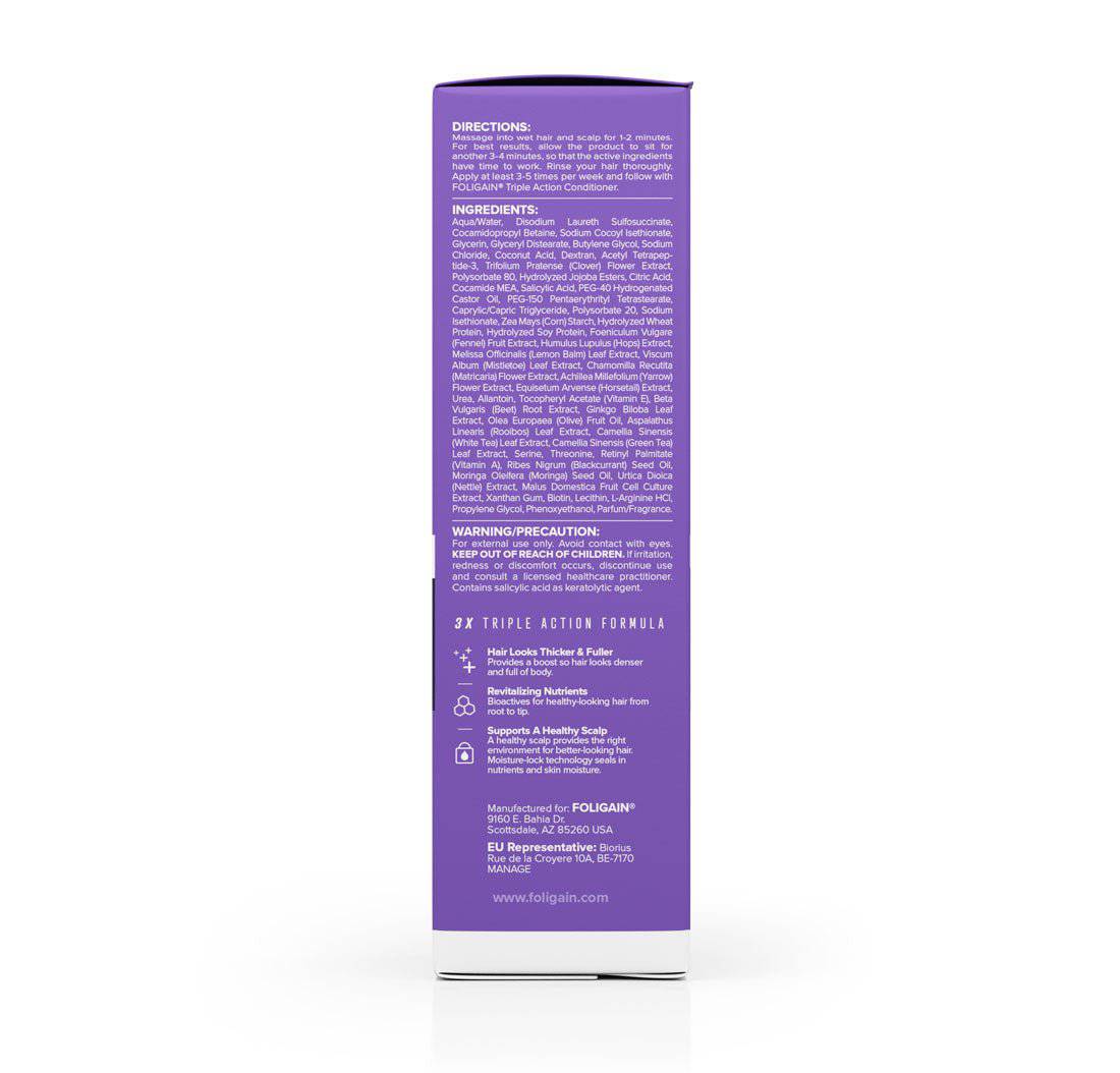 FOLIGAIN Triple Action Shampoo For Thinning Hair For Women with 2% ...